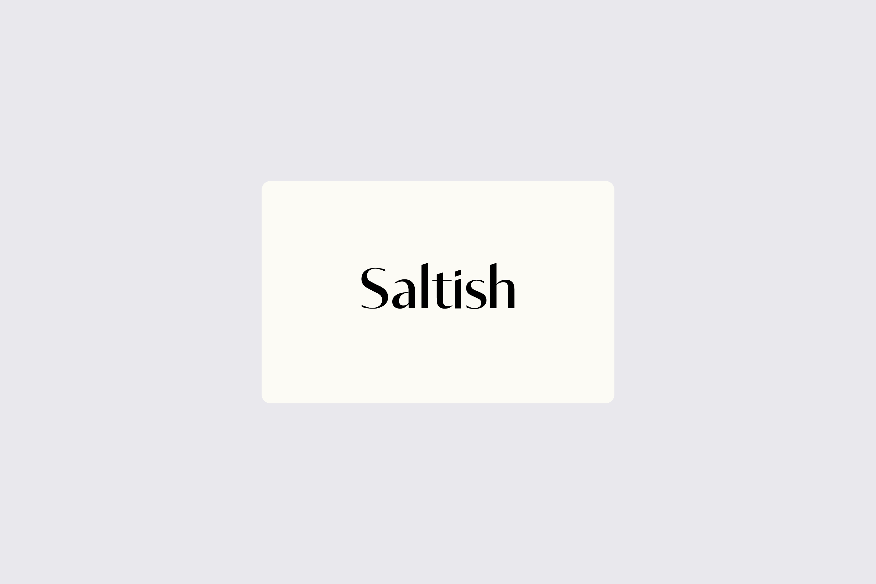 Saltish Gift Card